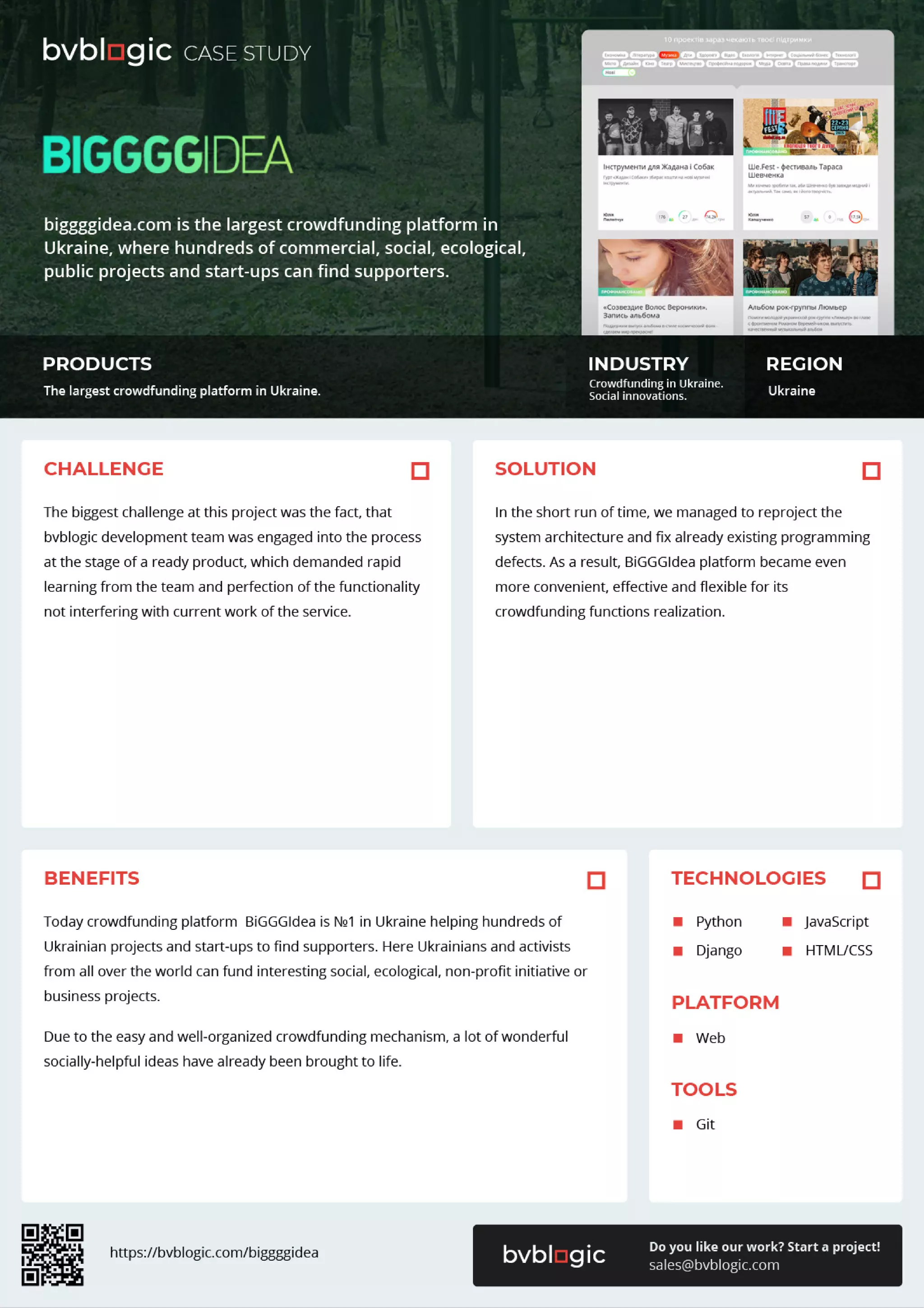 bvblogic case study - BiGGGIdea | PDF