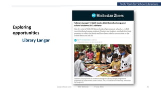 Tech Tools for School Librarians: an introduction | PPT