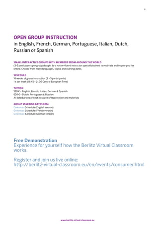 Berlitz Virtual Classroom - Brochure 2014 | PDF