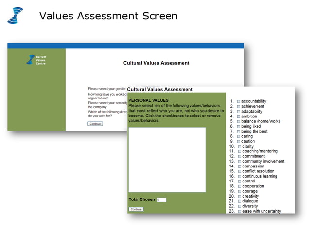 Barrett Values Centre & Cultural Transformation Tools - Induction ...
