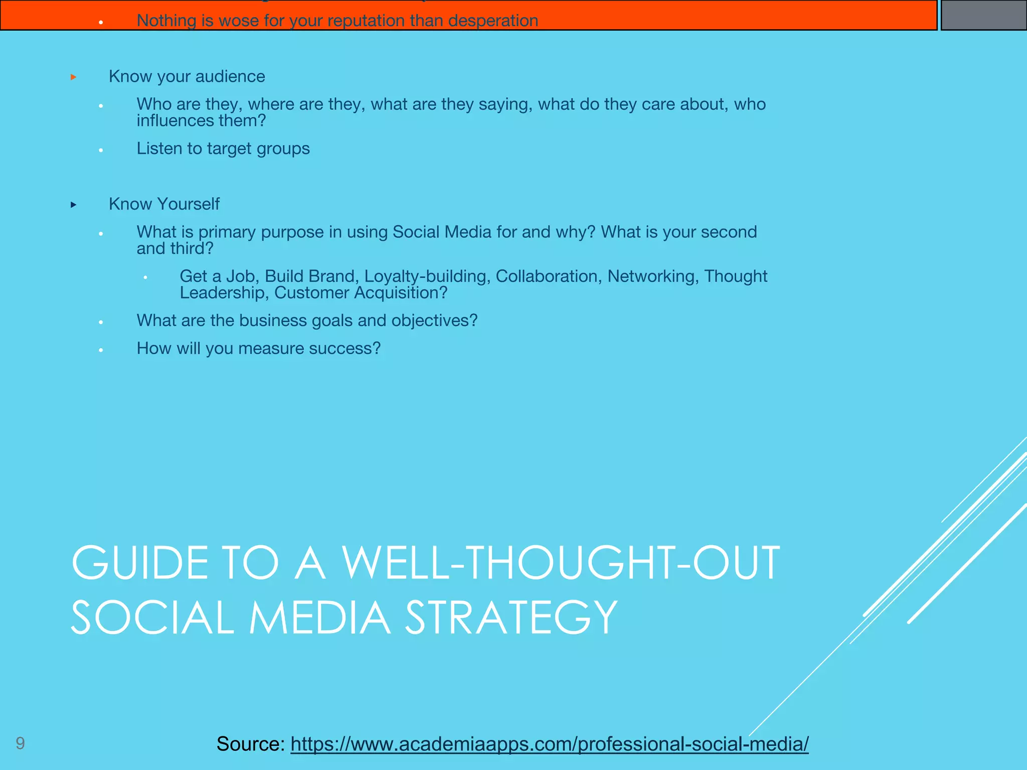 Building a Professional Social Media Profile | PPTX