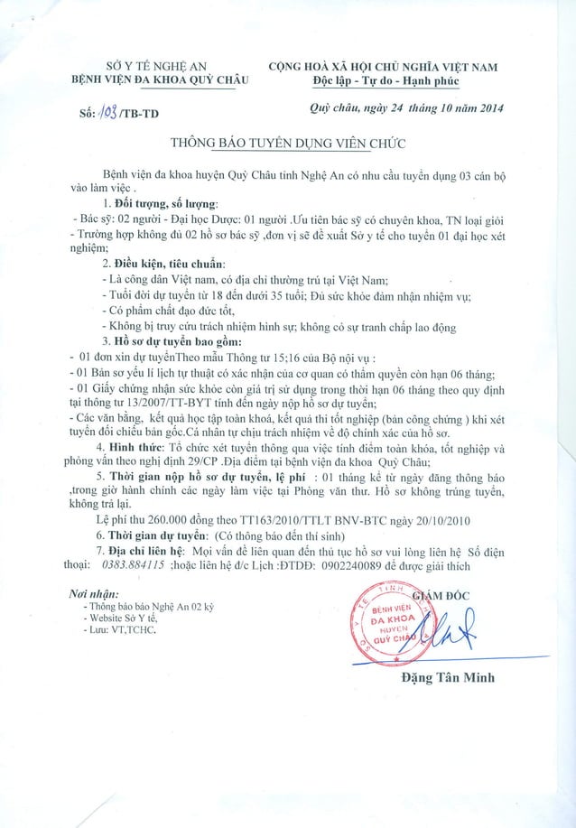 Bvdk quy chau_20140001 | PDF