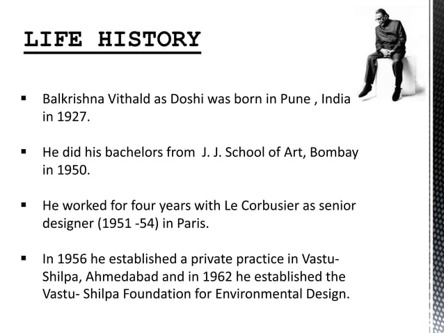 B.V. DOSHI | PPT