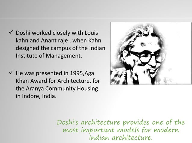BV doshi design | PPTX