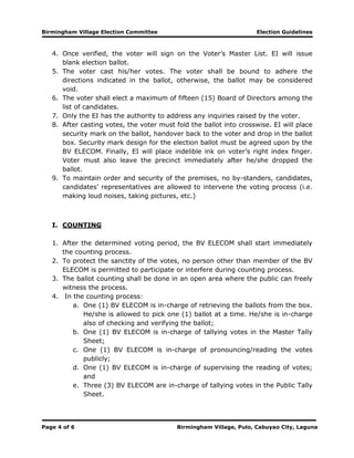 BVELECOM Final Election Guidelines 2013 | DOCX