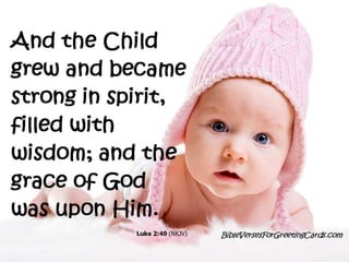 Bible Verses for New Baby Cards | PPTX