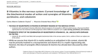 vitamin B role in diabetic peripheral neuropathy | PPTX