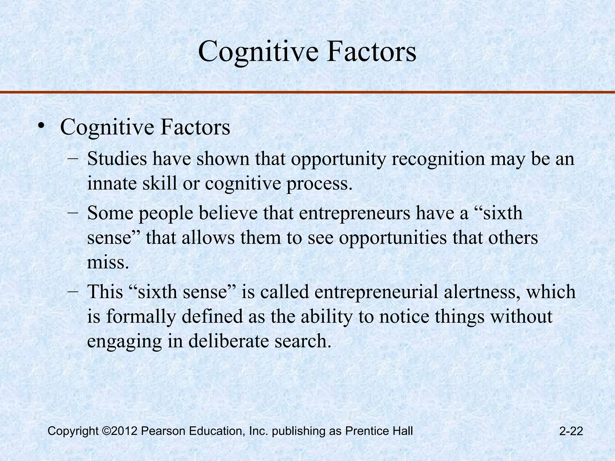 Recognizing Opportunity and Ideas - BVM Chap 2.ppt