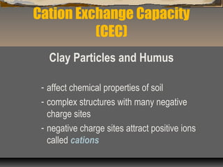 Cation exchange capacity | PPT