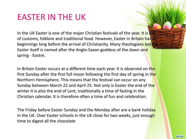 Easter in uk | PPTX
