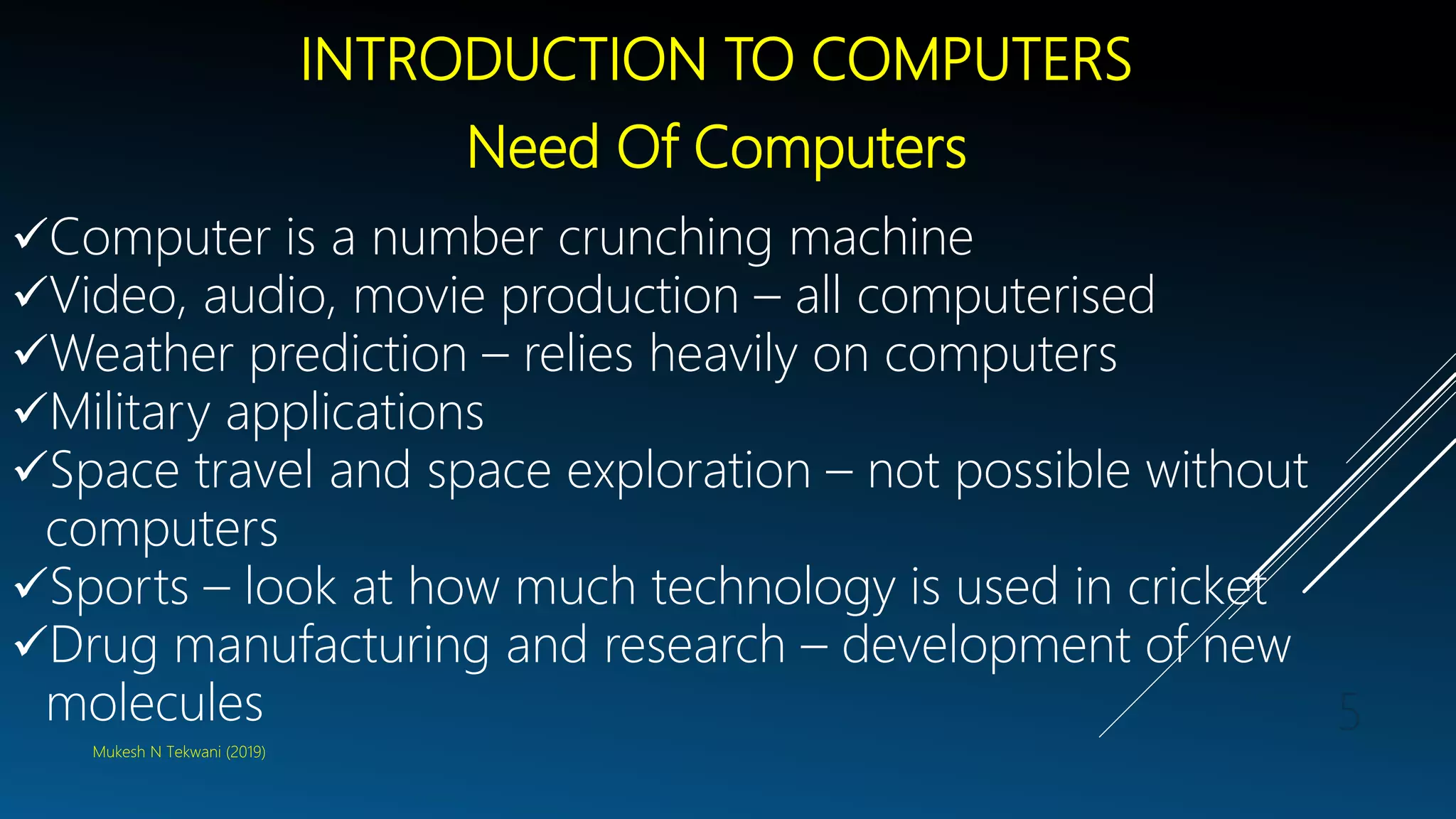 B Voc Sem1-Session 1-Introduction to Computers | PPSX
