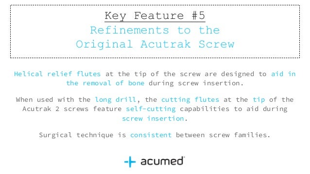 Acutrak 2 Screw System Training | PPT