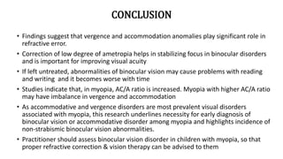 Binocular vision research study.pptx | Eye and Vision Conditions ...