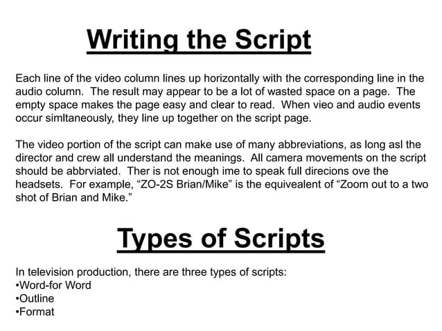 broadcast scripts.ppt