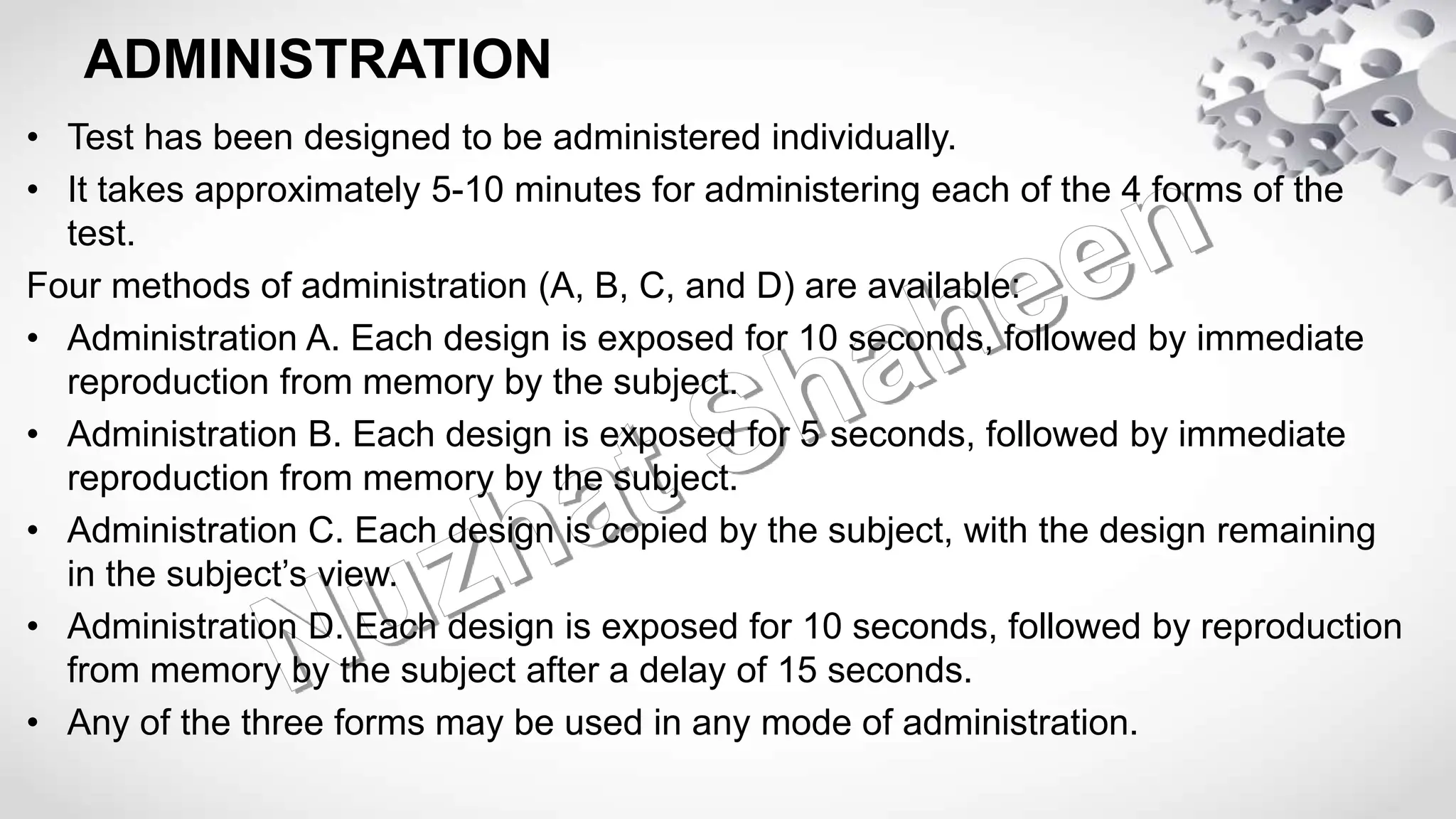 Benton Visual Retention Test BVRT Scoring of BVRT and Interpretations ...