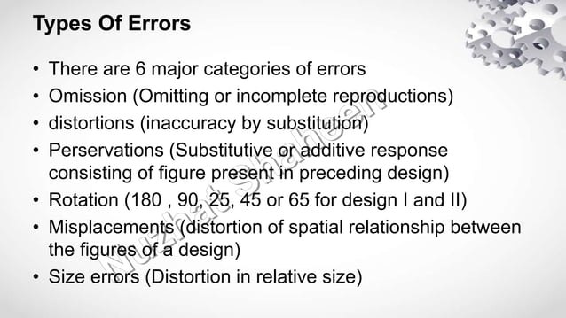 Benton Visual Retention Test BVRT Scoring of BVRT and Interpretations ...