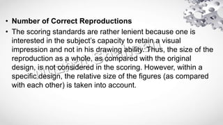 Benton Visual Retention Test BVRT Scoring of BVRT and Interpretations ...