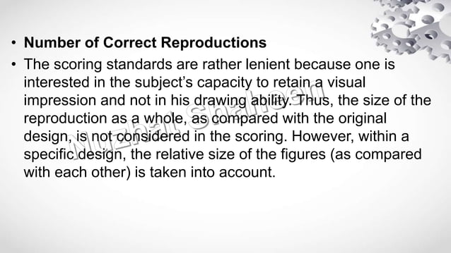 Benton Visual Retention Test BVRT Scoring of BVRT and Interpretations ...