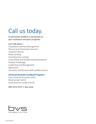 BVS dynamic learning brochure (bk) | PDF | Free Download