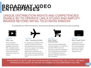 Broadway Video SwitchPitch NYC 14 | PPTX