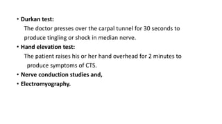 Carpal Tunnel Syndrome and Ganglion pptx | PPTX