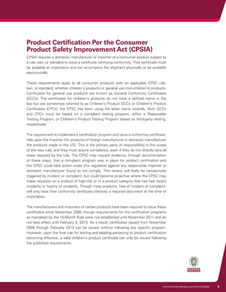 Bv wp cpsia product cert | PDF