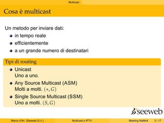 Multicast e IPTV | PPT