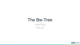 Bw tree presentation | PDF