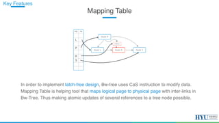 Bw tree presentation | PDF
