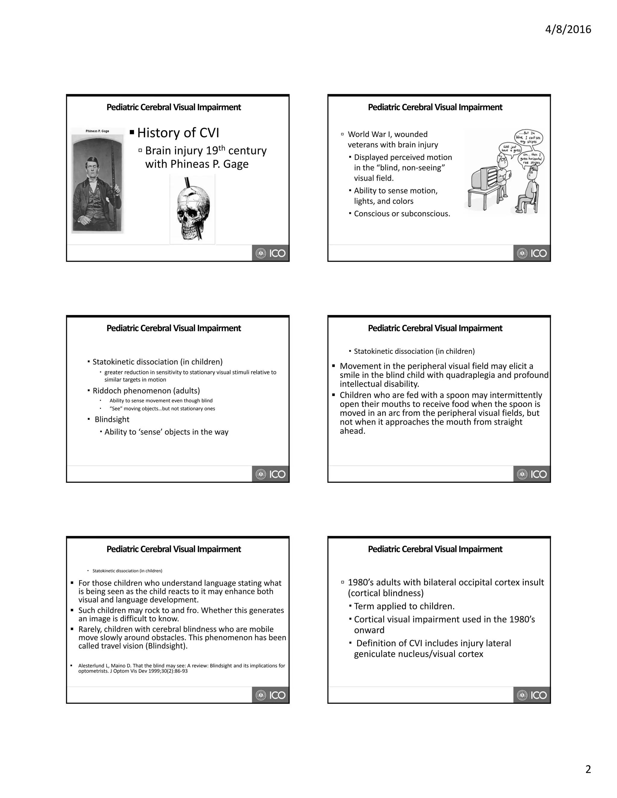 Pediatric Cortical Visual Impairment | PDF