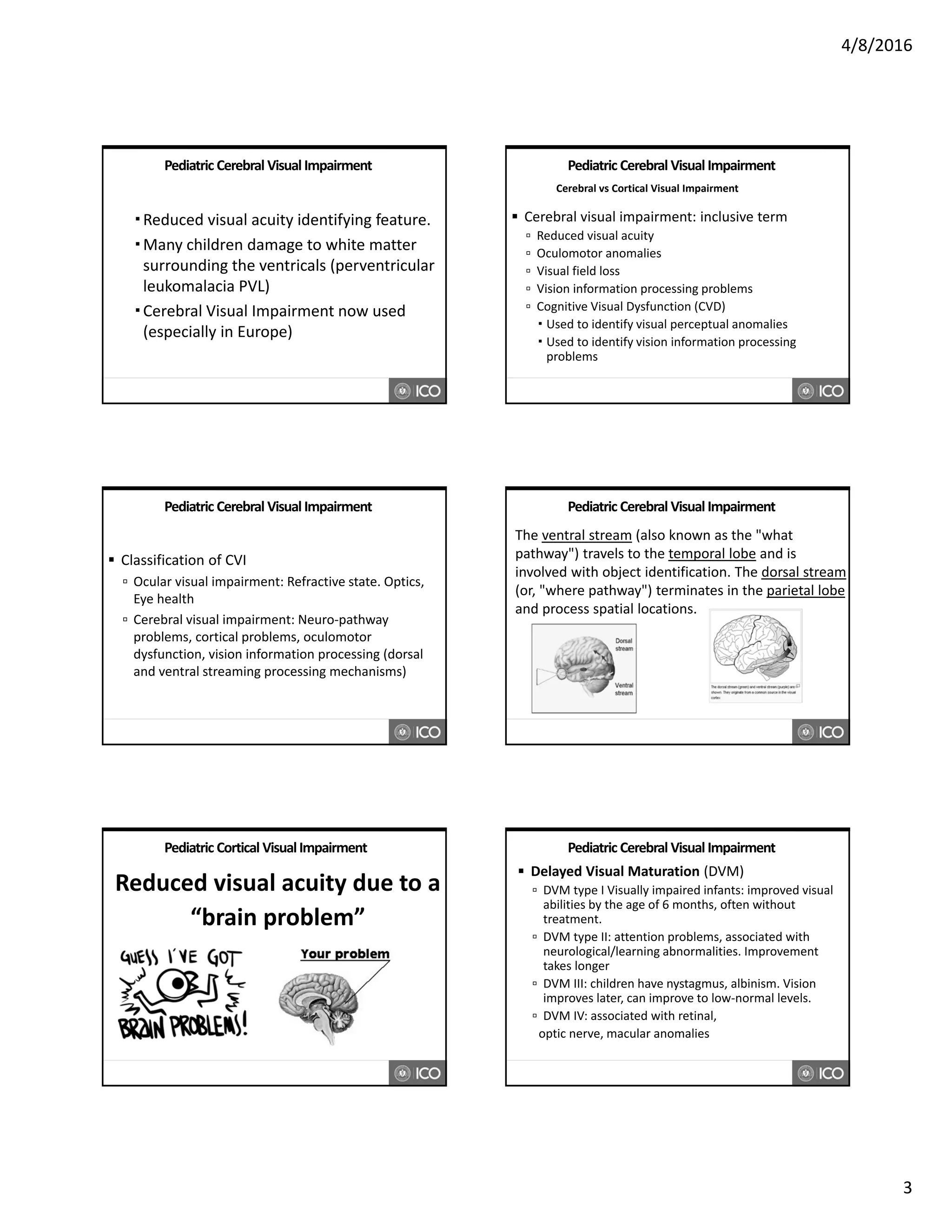 Pediatric Cortical Visual Impairment | PDF