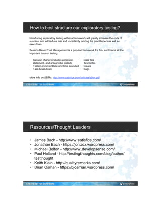 Exploratory Testing: Make It Part of Your Test Strategy | PDF