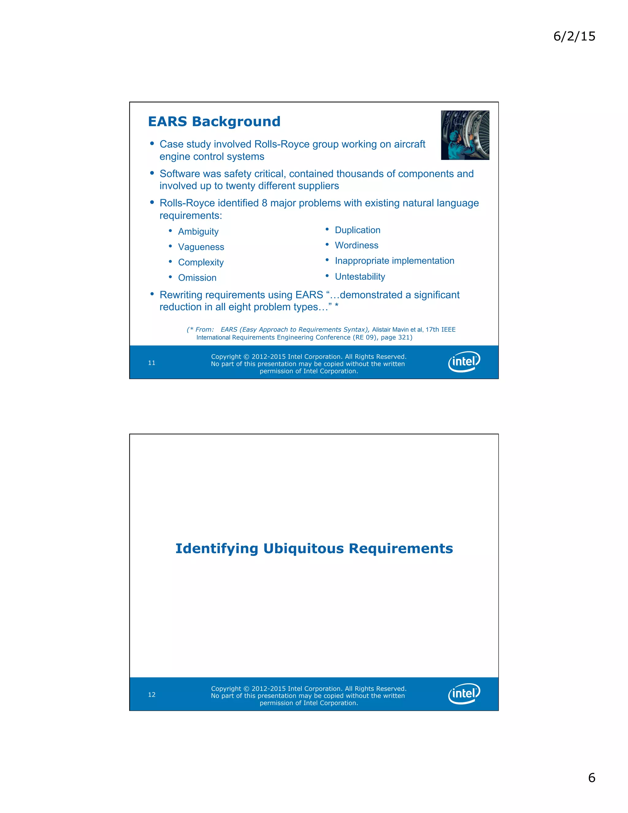 EARS: The Easy Approach to Requirements Syntax | PDF