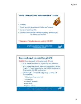 EARS: The Easy Approach to Requirements Syntax | PDF