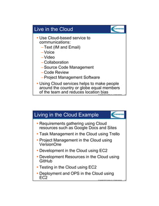 Implementing Cloud-Based DevOps for Distributed Agile Projects | PDF