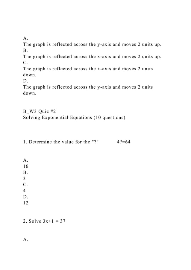 B_W3 Quiz #1Graphing Exponential Growth & Decay (15 questio.docx