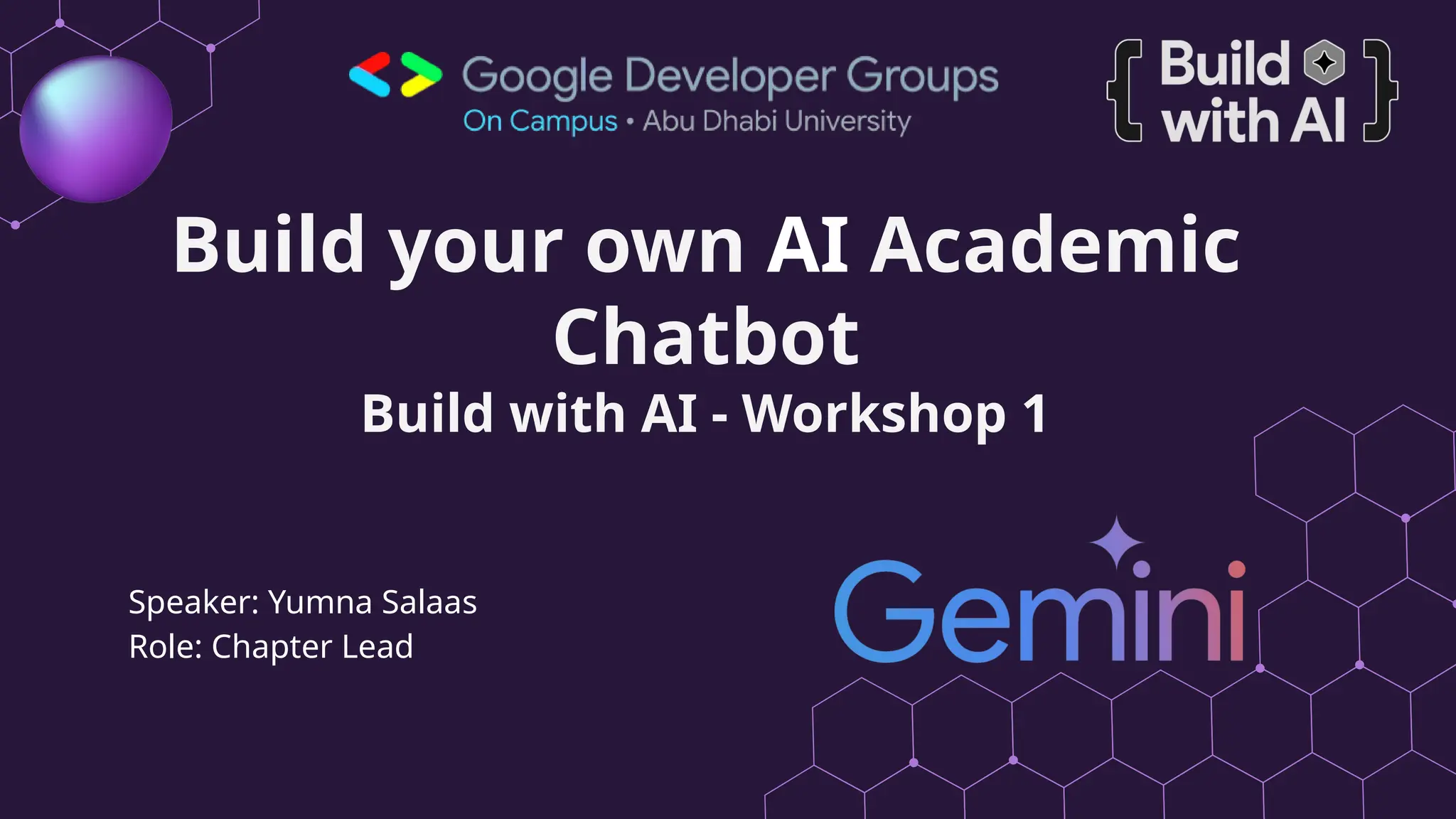 Build with AI - Build your own AI Academic Chatbot | PPT