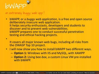 B wapp – bee bug – installation | PPTX