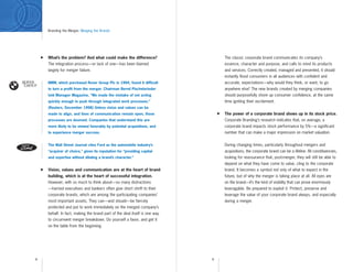 Branding the Merger, Merging the Brands | PDF