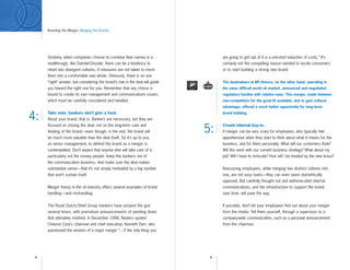 Branding the Merger, Merging the Brands | PDF