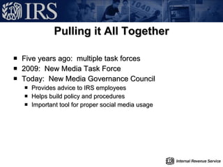 BlogWell DC Social Media Case Study: Internal Revenue Service ...