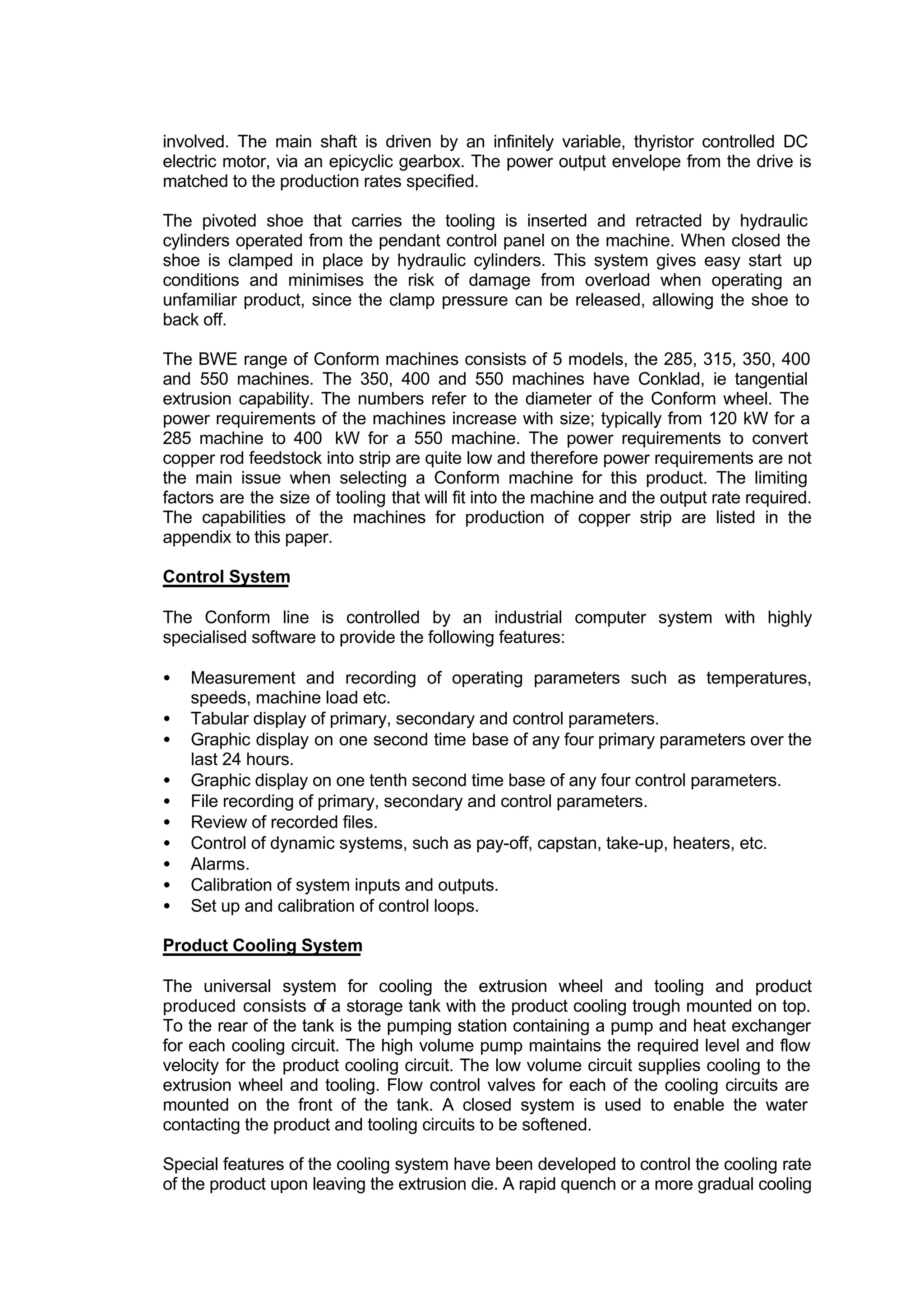 BWE conform process (Continuous Rotary Extrusion) | PDF