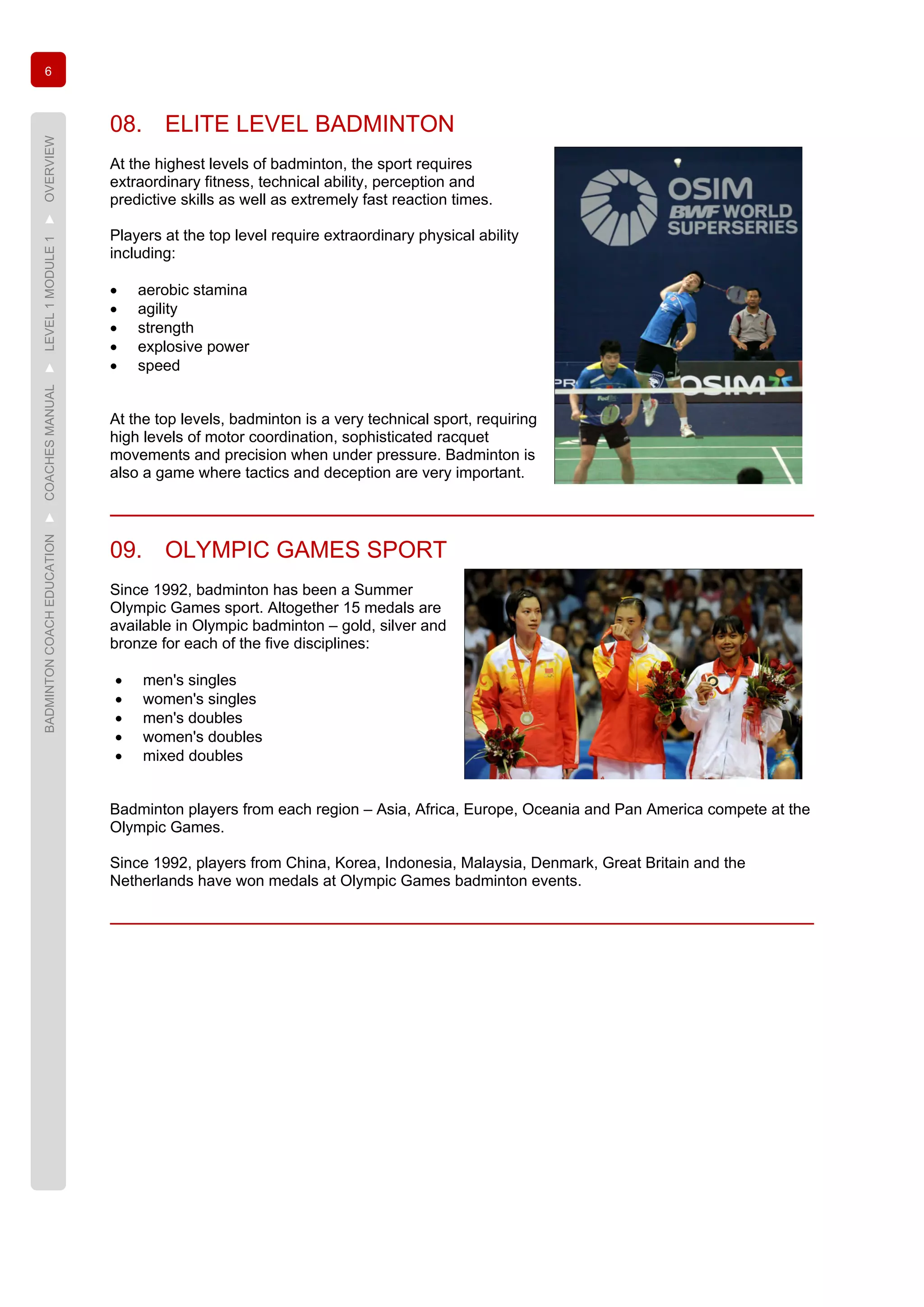 Bwf coaches manual level 1 | PDF