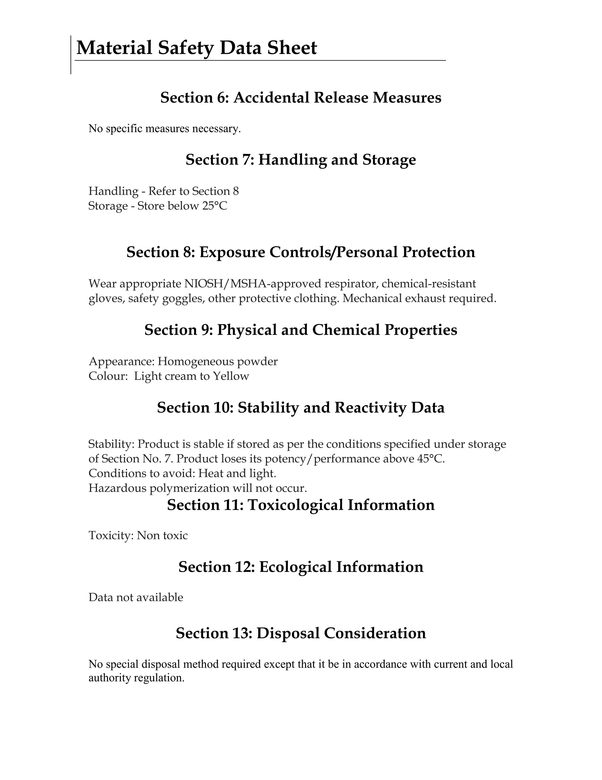 TM Media Potato Dextrose Agar | MSDS | PDF