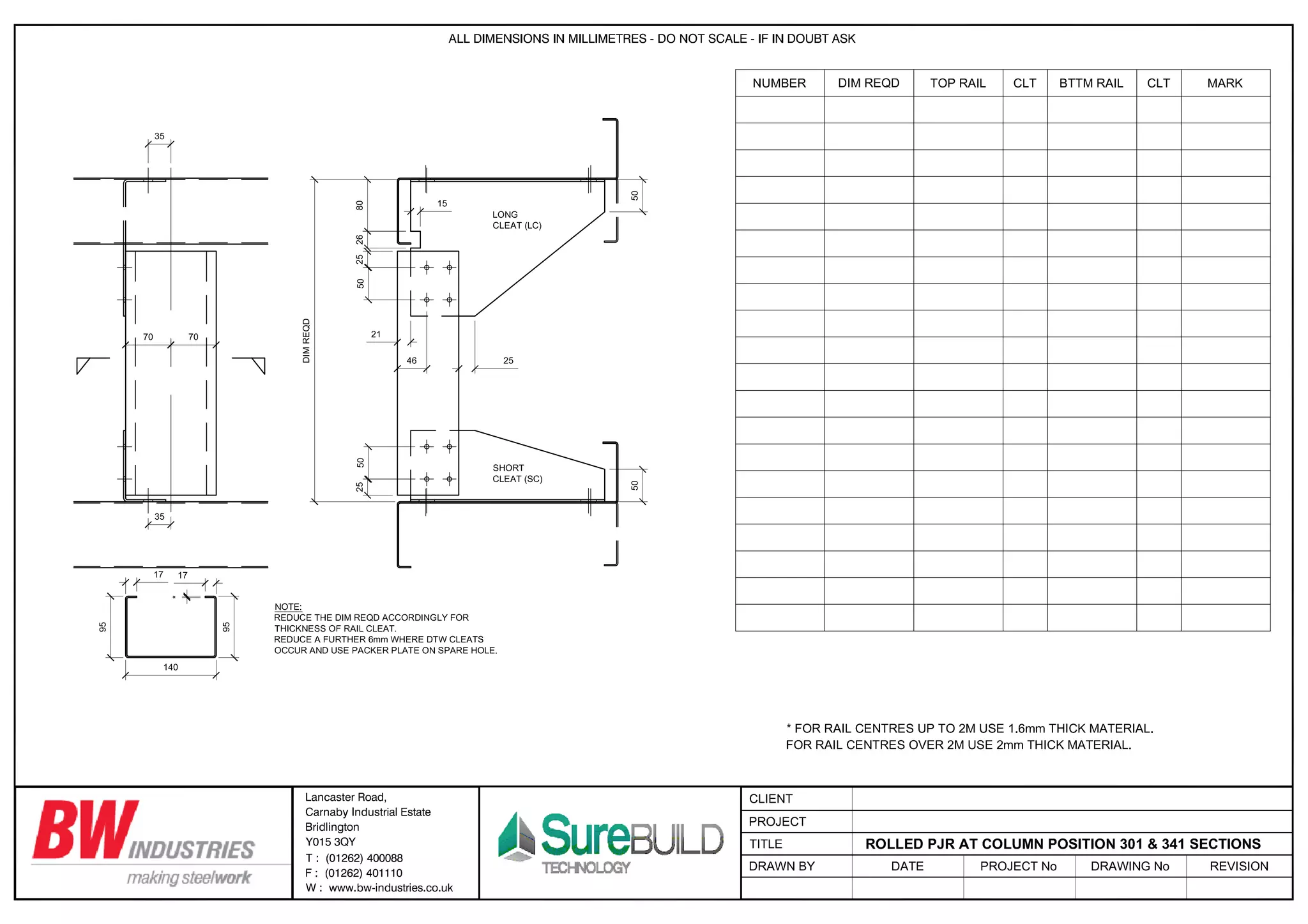 Bw Horizontal Cladding Detail Sheets | PDF