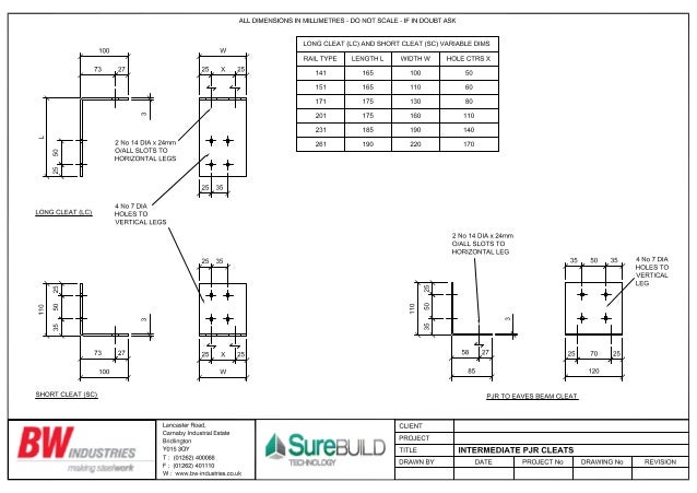 Bw Horizontal Cladding Detail Sheets