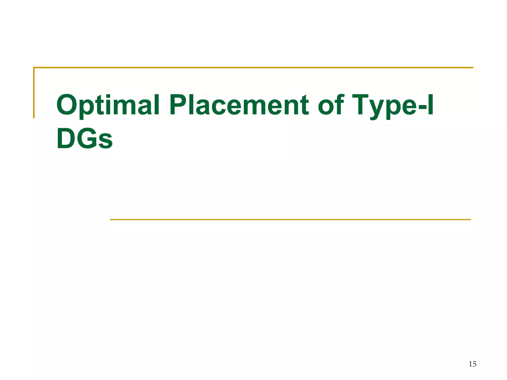 Distributed generation placement | PPT