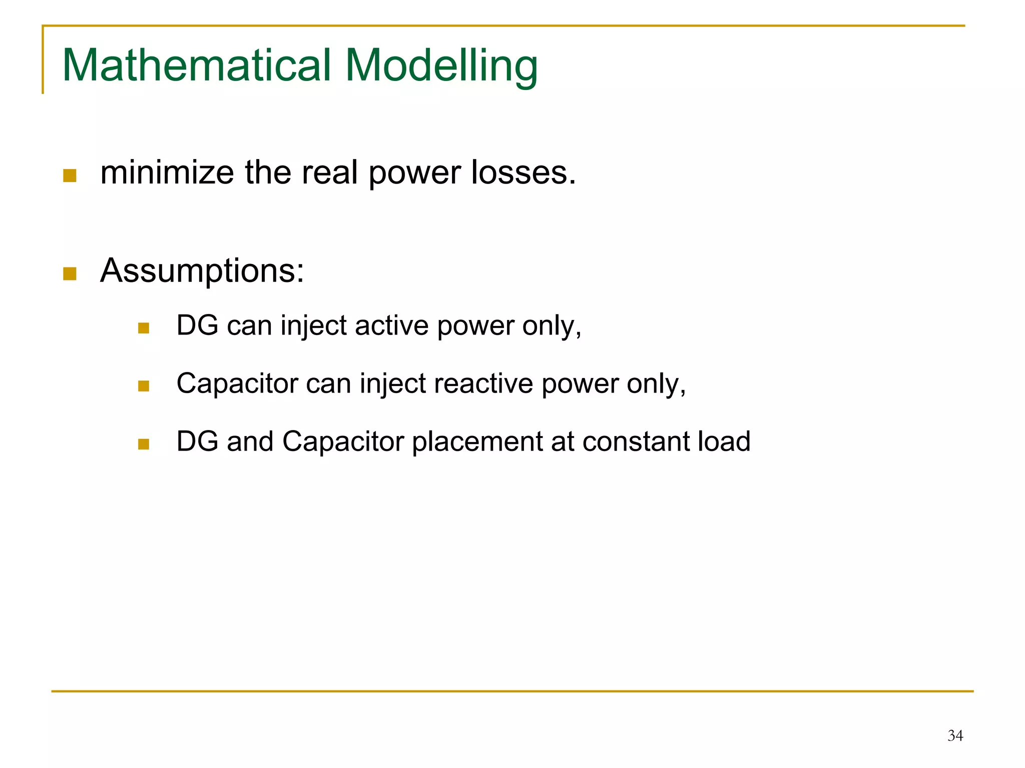 Distributed generation placement | PPT | Power and Energy Industry | Industries
