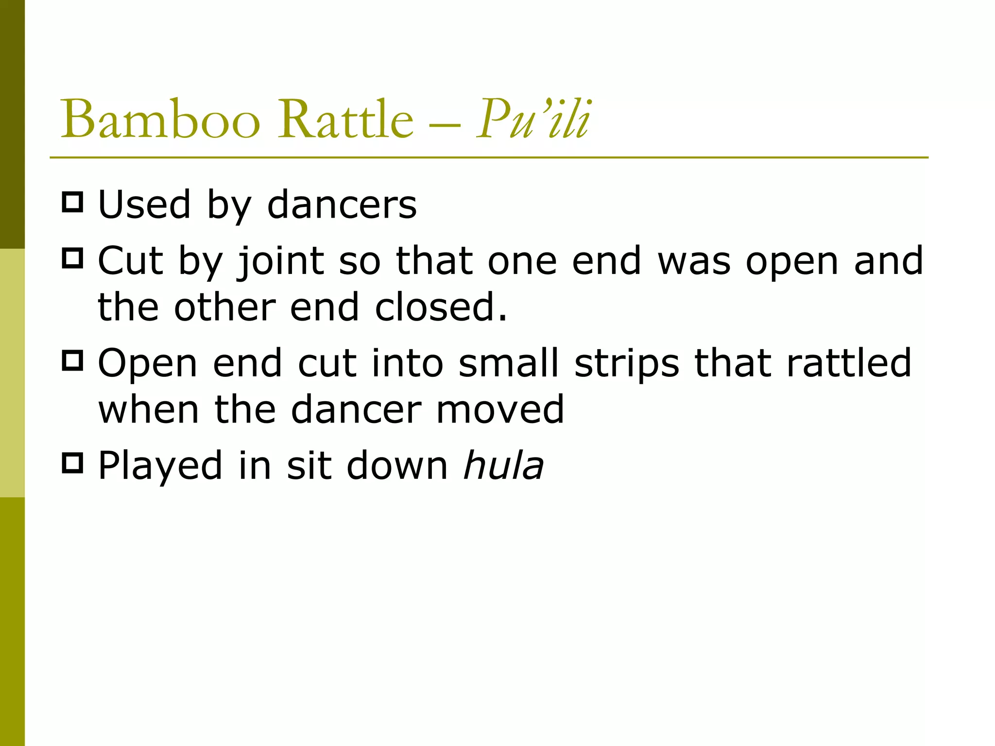 Bwilcox hawaiian instruments | PPT