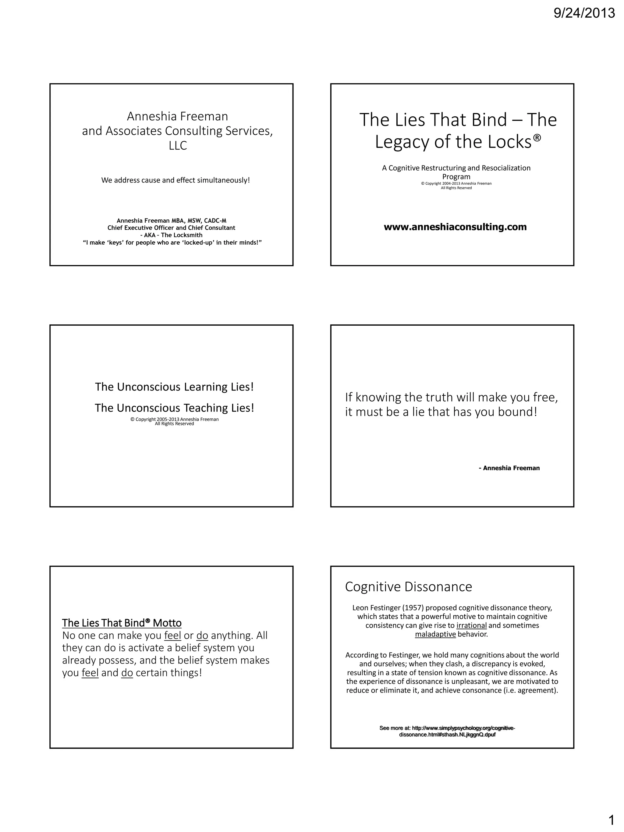 The Unconscious Learning Lies and the Unconscious Teaching Lies | PDF